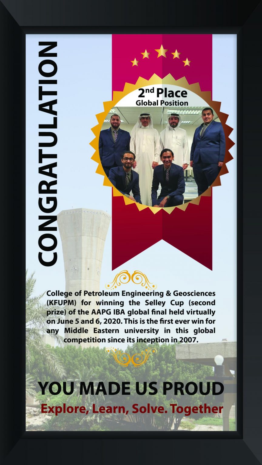 KFUPM-IBA team won 2nd place in the Global IBA Competition – CPG