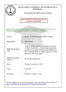 PHD DISSERTATION DEFENSE ANNOUNCEMENT – CPG
