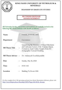 M.S. THESIS DEFENSE ANNOUNCEMENT – CPG