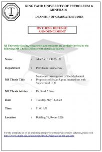 MS THESIS DEFENSE ANNOUNCEMENT – CPG